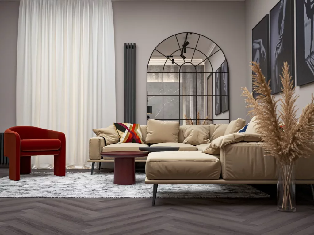 3d visualization of the apartment on Huseyn Javid Avenue – Workshop by Encom